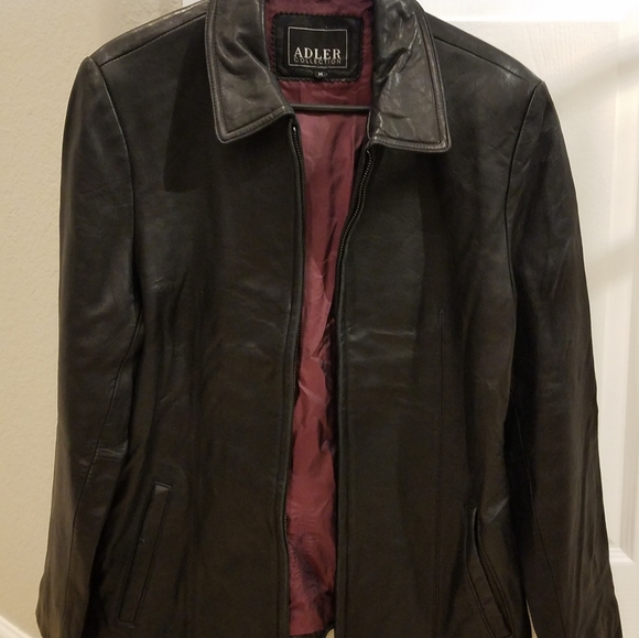 Adler | Jackets & Coats | Adler Lambs Skin Leather Jacket | Poshmark